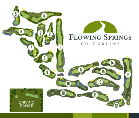 THE COURSE - Flowing Springs Golf Greens